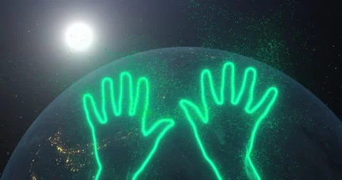 Wave your turquoise hands to the beat of... | Stock Video | Pond5