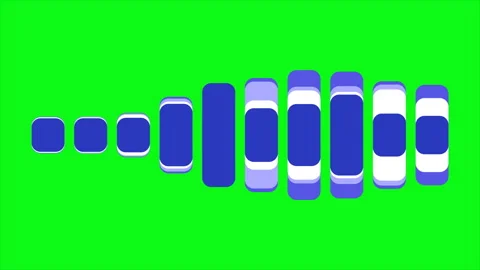 Waveform on green screen, audio reaction... | Stock Video | Pond5