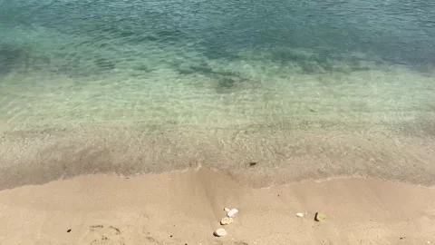 waves of beautiful clean sea on sands of... | Stock Video | Pond5