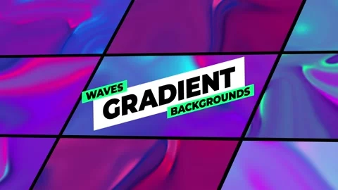 Waves Gradient Backgrounds ~ After Effects #310182113