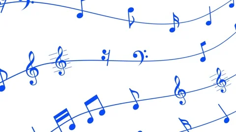 Music Notes Loop Stock Footage ~ Royalty Free Stock Videos | Pond5