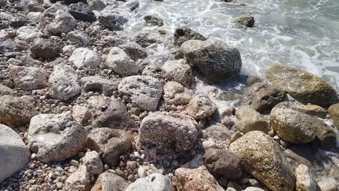 Waves of a restless turbulent ocean that... | Stock Video | Pond5