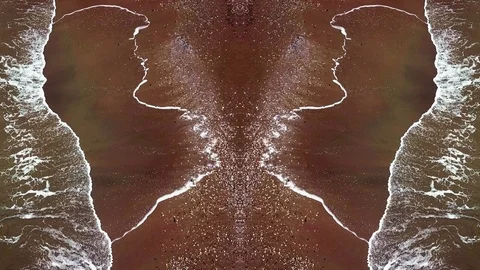 Waves on the sand - animated texture bac... | Stock Video | Pond5