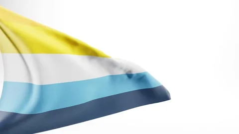 Waving aroace (aromantic asexual) pride ... | Stock Video | Pond5