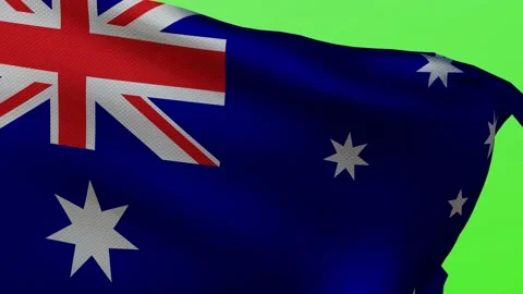 Australia Flag Green Screen Stock Video Footage | Royalty Free ...