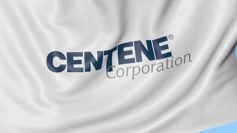 Waving flag with Centene Corporation log... | Stock Video | Pond5