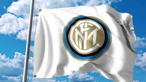 Waving flag with Inter Milan football cl... | Stock Video | Pond5