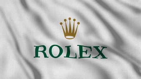 Waving Flag, Loop, Company, Rolex | Stock Video | Pond5