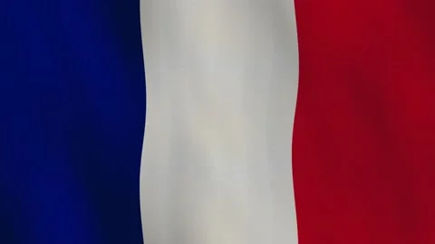 Waving France Flag Animation Background | Stock Video | Pond5