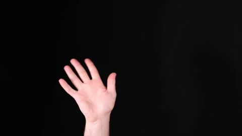 waving hand movement | Stock Video | Pond5