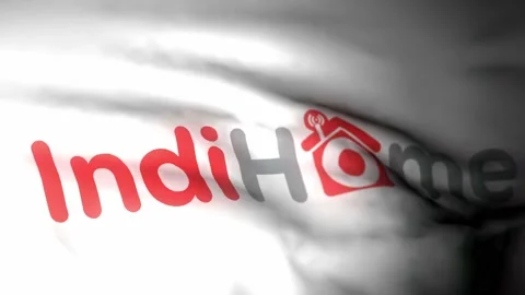 Waving INDIHOME flag for background vide... | Stock Video | Pond5