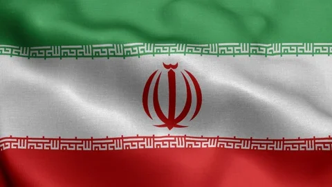 Waving loop 4k National Flag of Iran | Stock Video | Pond5
