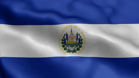 Waving loop 4k National Flag of El Salva... | Stock Video | Pond5