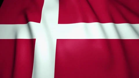 Waving realistic Denmark flag, 4k backgr... | Stock Video | Pond5