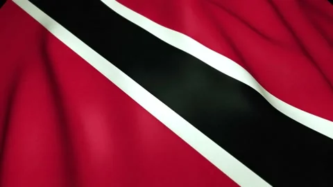 Waving realistic Trinidad flag in 4K, l... | Stock Video | Pond5