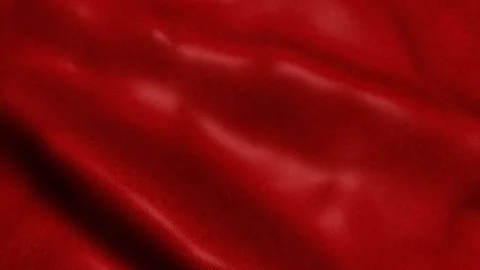 Waving Red Flag Background Seamless Loop | Stock Video | Pond5
