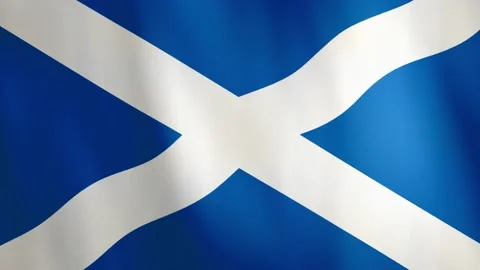 Waving Scotland Flag Animation Backgroun... | Stock Video | Pond5