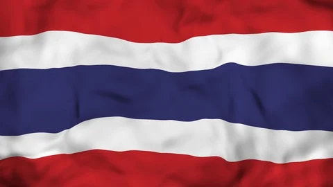 Waving Thai Flag Background, 4k Render, ... | Stock Video | Pond5