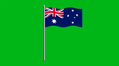 Australian Flag Wavy Stock Video Footage | Royalty Free Australian Flag ...