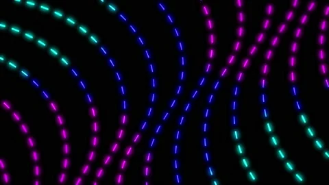 Wavy colorful dash line motion backgroun... | Stock Video | Pond5