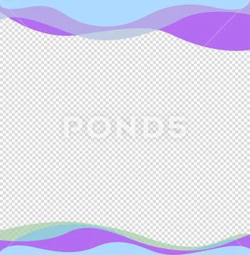 Wavy frame design element. Decor for brochure, banner, flyer. Color ...