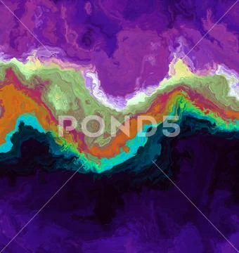 Wavy layers of different colors on solid sheet of wallpaper: Royalty ...