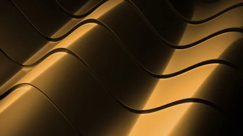 Wavy metal lines move in background. Des... | Stock Video | Pond5