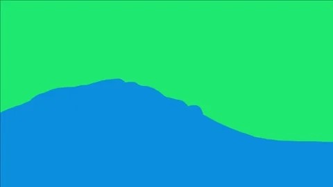 Wavy sea water cartoon animation | Stock Video | Pond5