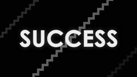 Way to Success, moving stairs animation ... | Stock Video | Pond5