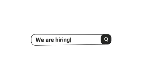 We are hiring search bar animation, sear... | Stock Video | Pond5