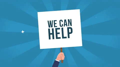 we can help animation | Stock Video | Pond5