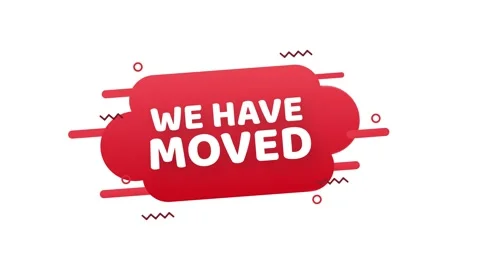 We have moved. Moving office sign. Clipa... | Stock Video | Pond5