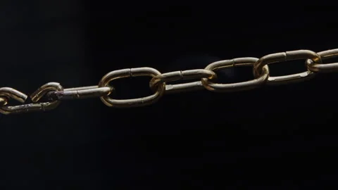 Weakest Link - Concept - Chain slowly he... | Stock Video | Pond5