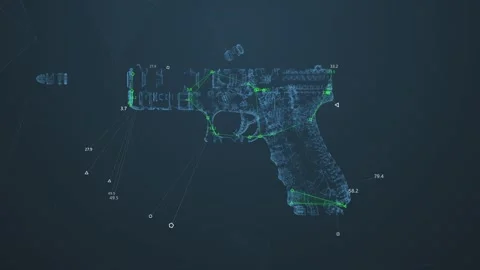 Weapon Scanning Interface Animation. HUD... | Stock Video | Pond5