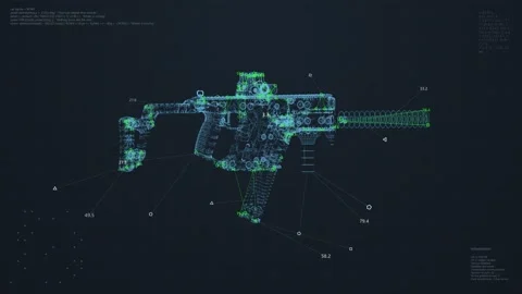 Weapon Scanning Interface Animation. HUD... | Stock Video | Pond5