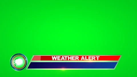 Weather Alert Banner Bar Lower Third On... | Stock Video | Pond5