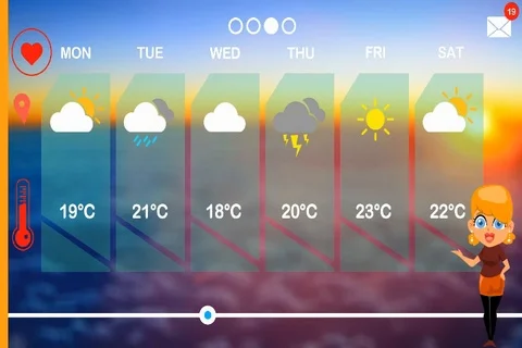 Weather Forecast Animation Stock Video Footage | Royalty Free Weather ...