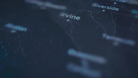 Weather map showing wind direction over ... | Stock Video | Pond5