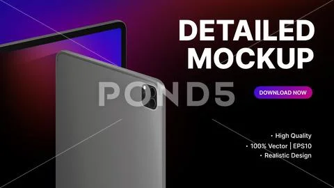 Web banner for Tablets Presentation. Devices from different angles ...