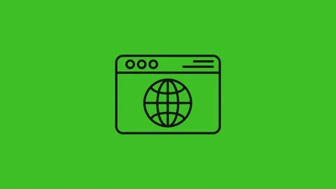 Web Browser Icon Stock Video Footage | Royalty Free Web Browser Icon ...