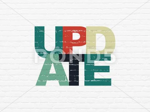 Web design concept: Update on wall background: Royalty Free #60940686