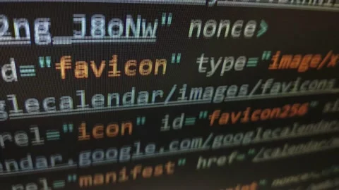 web developer background on the computer... | Stock Video | Pond5