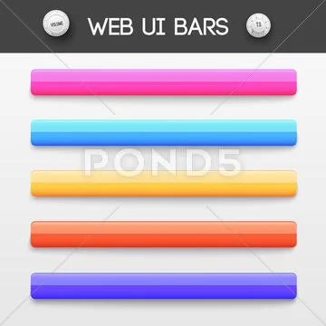 Web interface ui elements. Vector illustration ~ Clip Art #44862971
