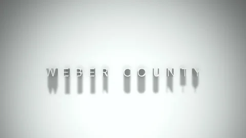 WEBER COUNTY 3D title animation with sha... | Stock Video | Pond5