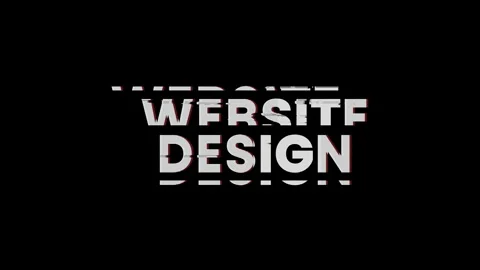 website design text with glitch effects ... | Stock Video | Pond5