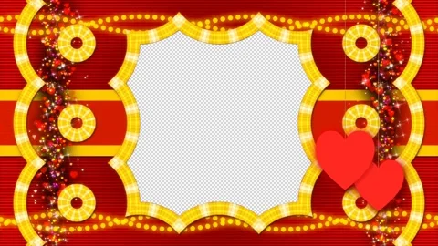 wedding abstract frame on transparent ba... | Stock Video | Pond5