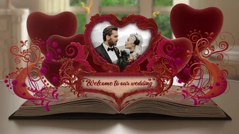 Wedding Album Pop Up Book for After Effects ~ After Effects #244446410