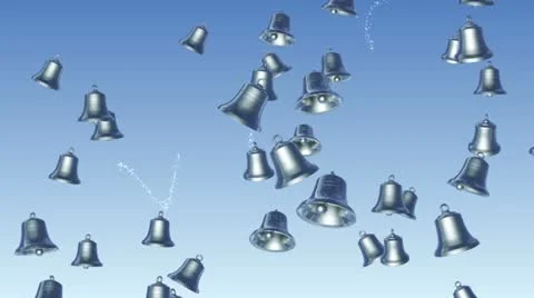 Wedding - Bells Falling - Seamless loop | Stock Video | Pond5