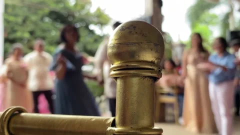 Wedding entourage performs the reception... | Stock Video | Pond5
