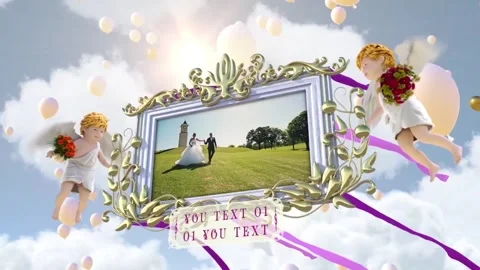 After Effects Template: Wedding Photo Frame In Sky #86468767